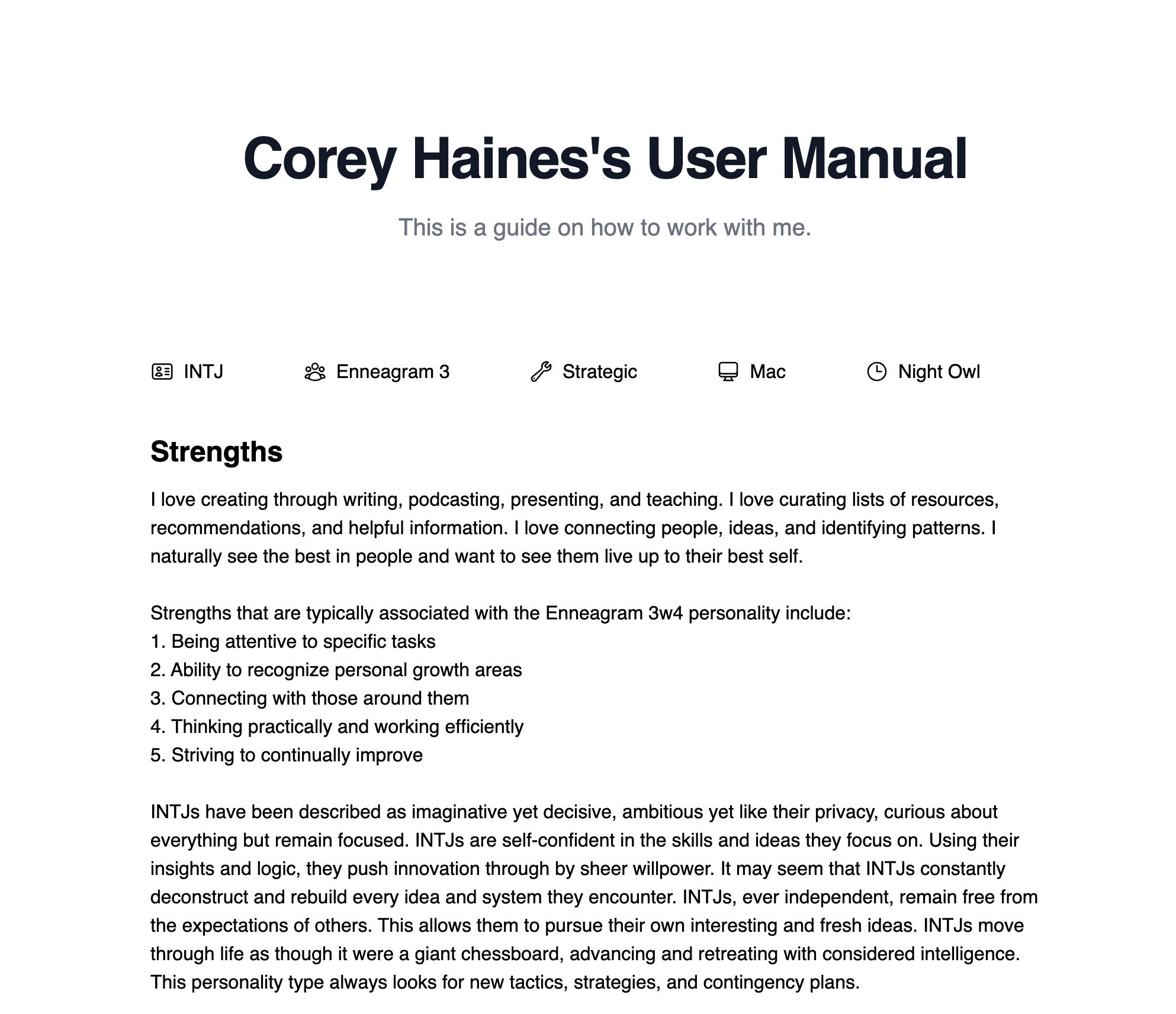 Work User Manual | Home